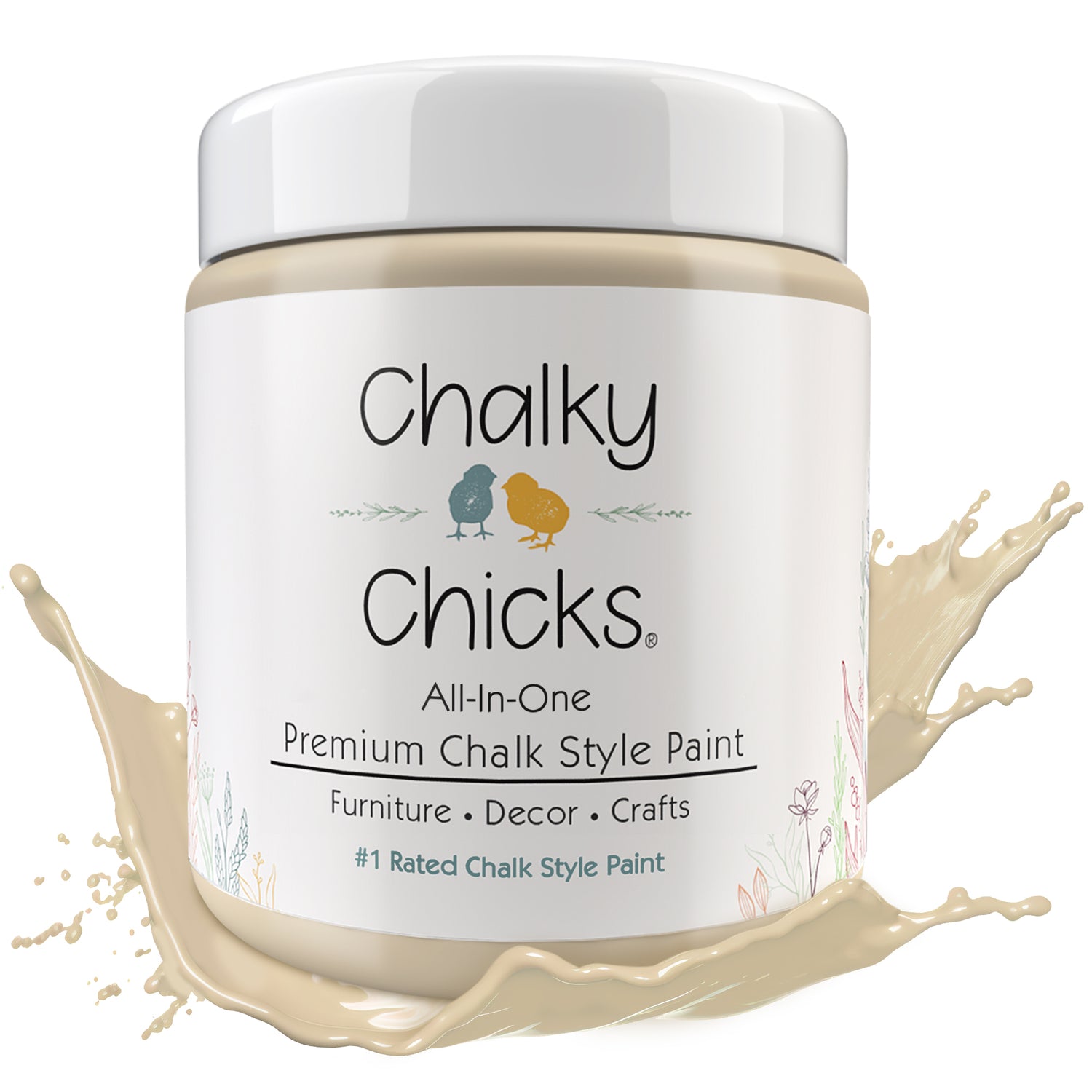 Cuppa Latte, Premium All-In-One Chalk Paint for DIY’ers and Pro's