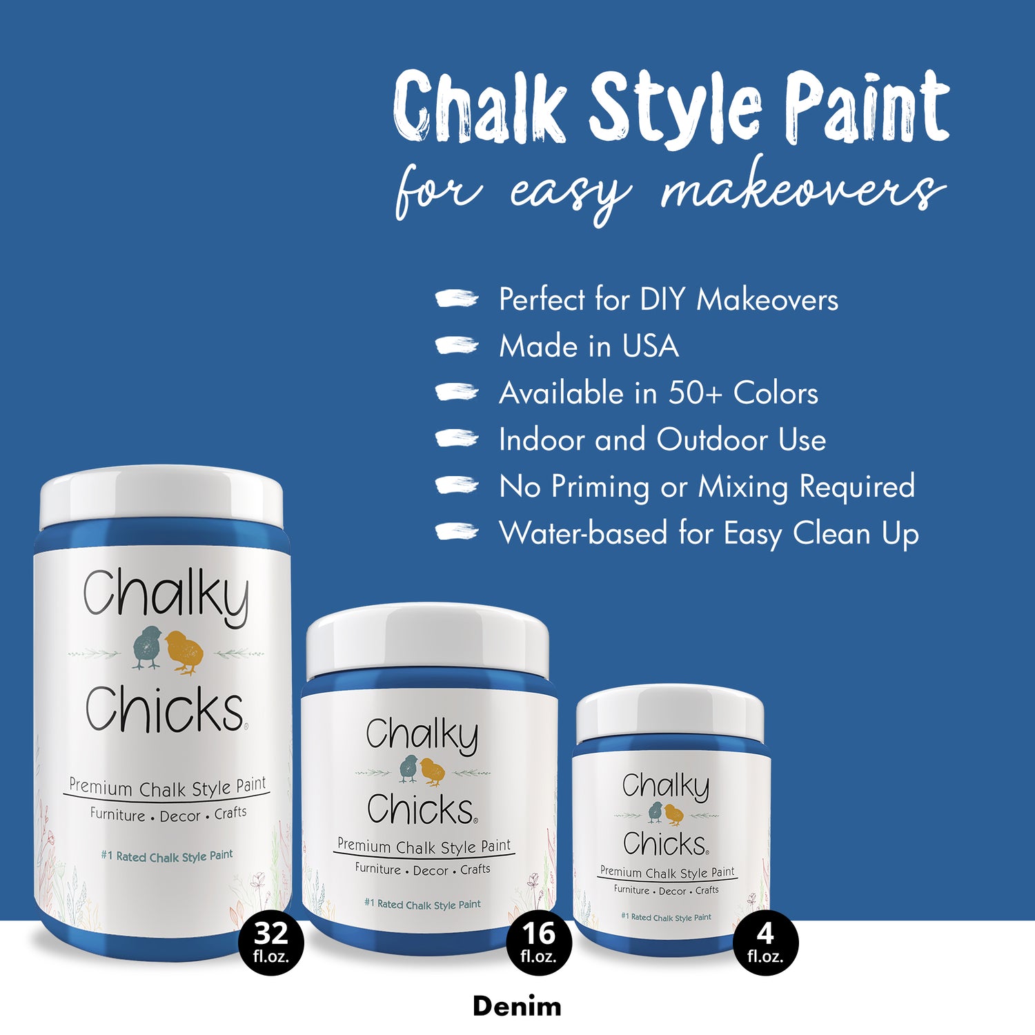 Denim - Premium Chalk Style Paint